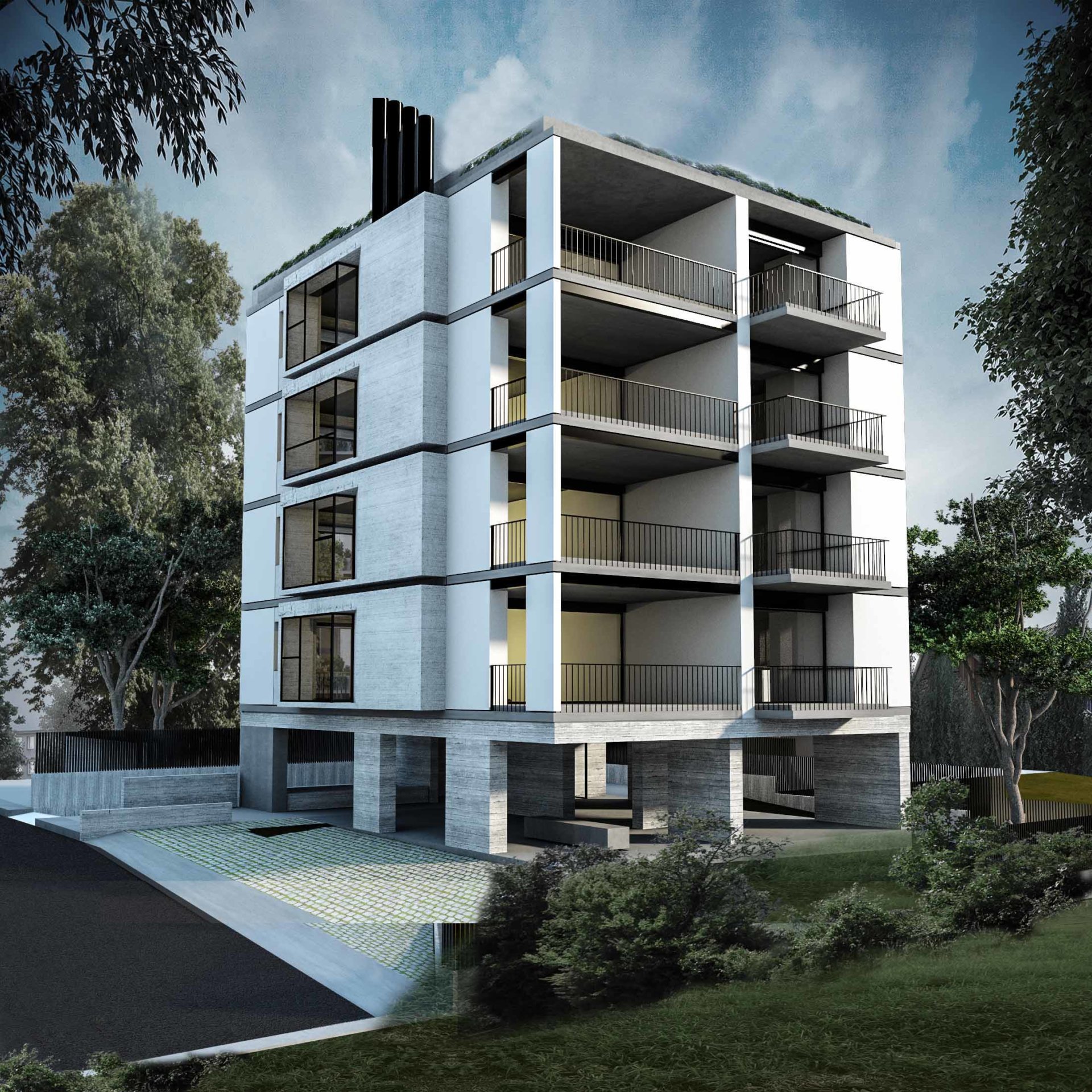 A___2___Architects — Apartment building at Papagos